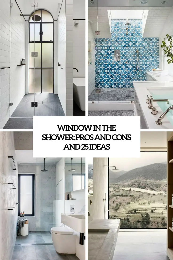 Window in Shower: Pros and Cons for Your Bathroom Design - Architecture ...